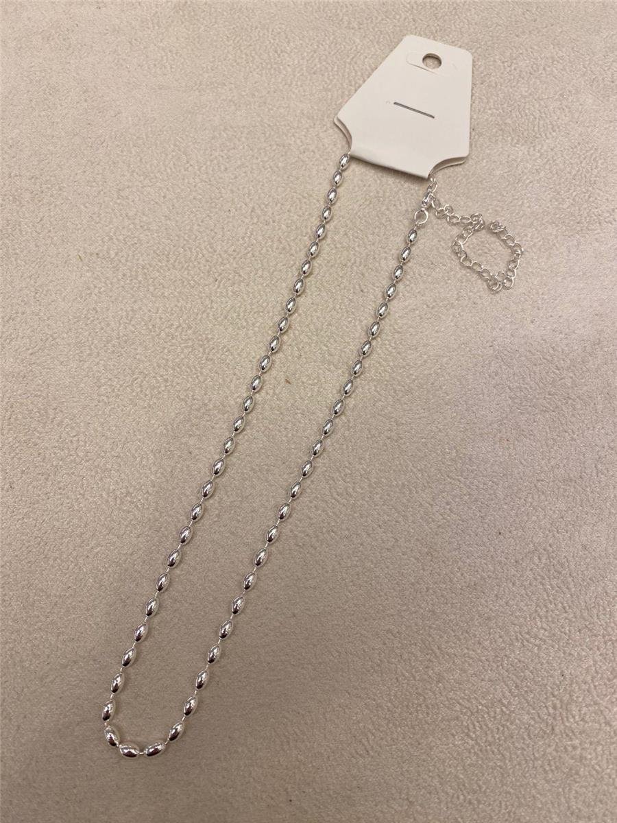 Choker Esferas Oval | Banho de Prata